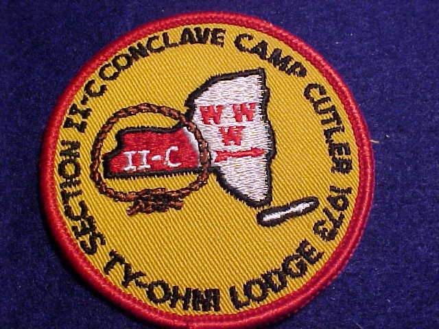 1973 NE2C SECTION CONCLAVE PATCH, CAMP CUTLER, TY-OHM LODGE 95 HOST – Streamwood.net