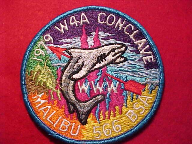 1979 W4A SECTION CONCLAVE PATCH, MALIBU LODGE 566 HOST – Streamwood.net