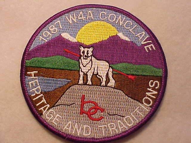 1987 W4A SECTION CONCLAVE PATCH – Streamwood.net