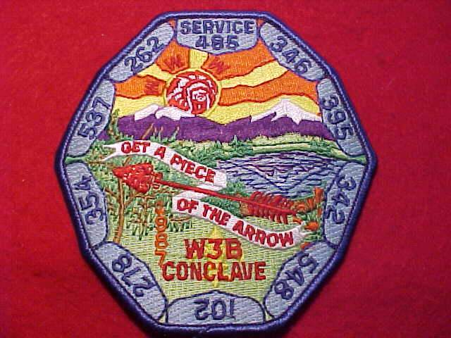 1987 W3B SECTION CONCLAVE PATCH, HOST LODGE 485 TEHAMA – Streamwood.net