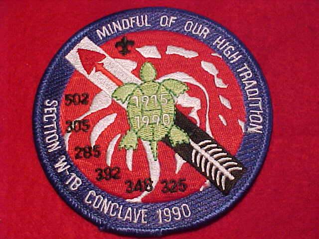1990 W1B SECTION CONCLAVE PATCH – Streamwood.net