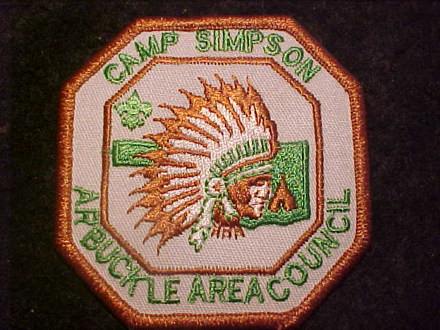 SIMPSON CAMP PATCH, ARBUCKLE AREA COUNCIL – Streamwood.net