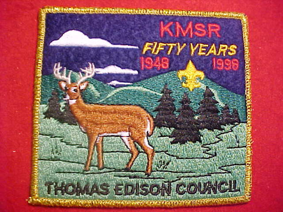 KMSR CAMP PATCH, 1948-1998, THOMAS EDISON COUNCIL – Streamwood.net