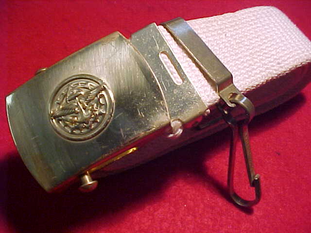 EXPLORER BELT & BUCKLE, BRASS BUCKLE (COMPASS/ANCHOR/WINGS DESIGN) W ...