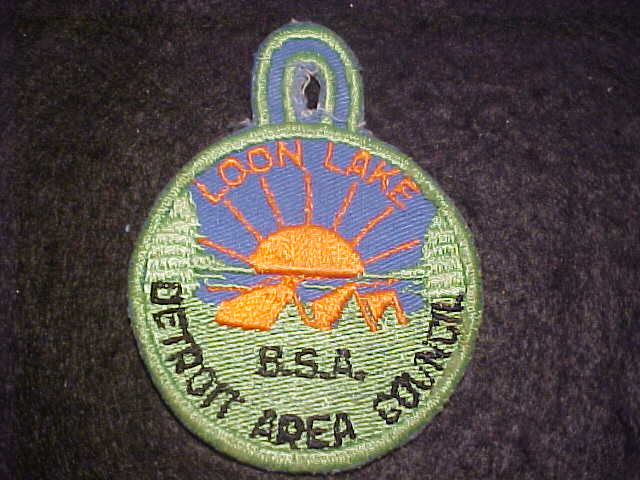 LOON LAKE PATCH, 1950'S, DETROIT AREA COUNCIL – Streamwood.net