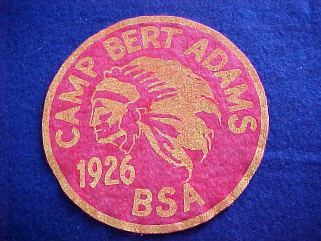 BERT ADAMS, 1926, FELT, REPRODUCTION – Streamwood.net