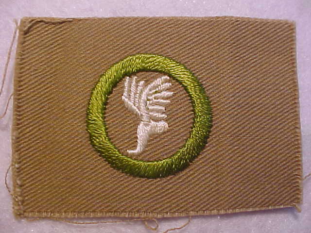 ATHLETICS FULL SQUARE MERIT BADGE, OVERSIZED, 76X53MM, MINT ...