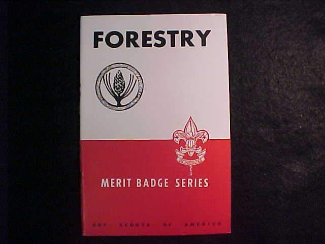 FORESTRY MERIT BADGE BOOK, TYPE 5B COVER, COPYRIGHT 1943, JAN. 1949 PR ...