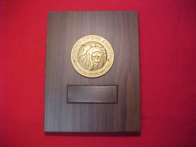 OA AWARD PLAQUE, MGM INDIAN LOGO, 1977-78, MINT, NEVER ISSUED, 6 X 7.7 ...