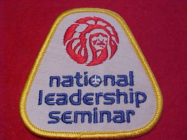 OA PATCH, 1980'S, NATIONAL LEADERSHIP SEMINAR, STAFF, YELLOW BDR., NO ...