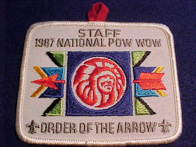 OA PATCH, 1987, NATIONAL POW WOW, STAFF – Streamwood.net