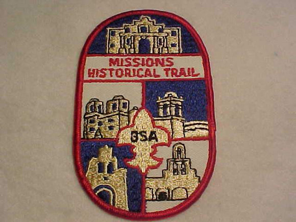 MISSIONS HISTORICAL TRAIL PATCHES, 3 DIFFERENT VARIETIES – Streamwood.net